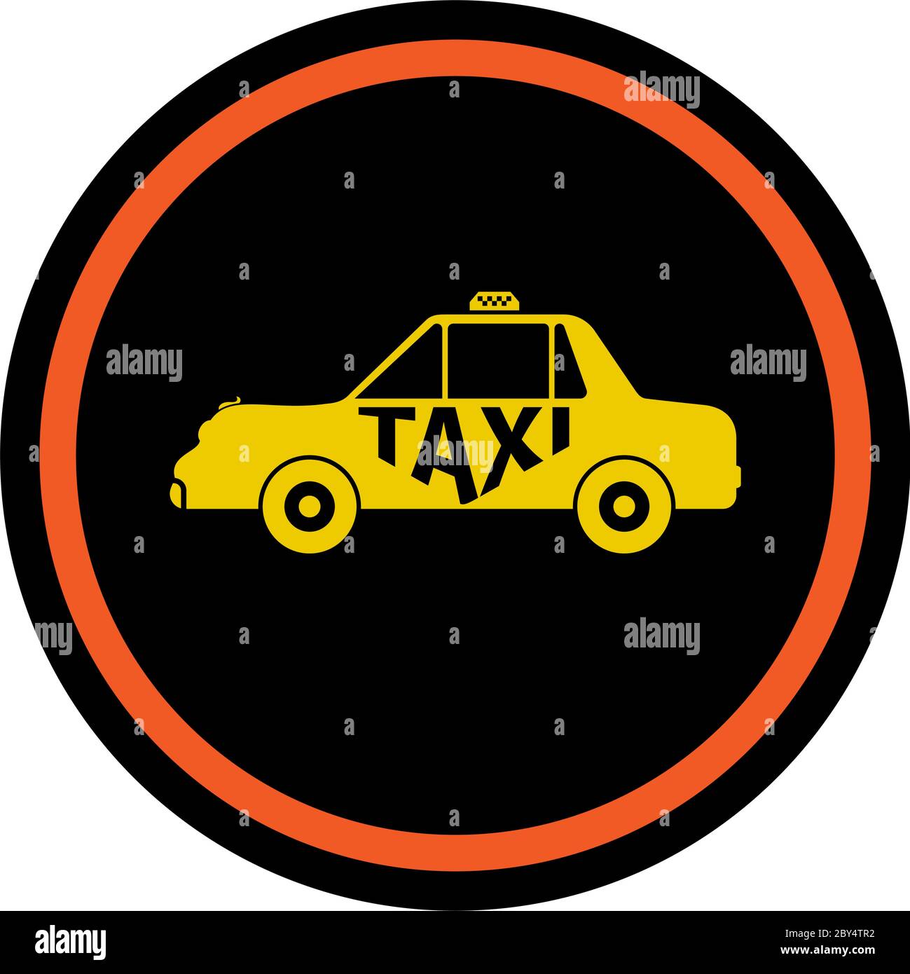 Taxi Icon Symbol Vector Illustration Stock Vector Image & Art - Alamy