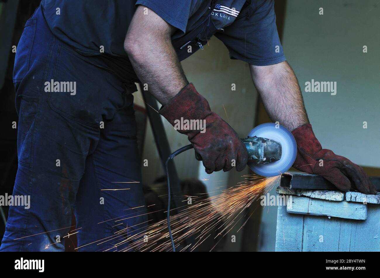 industry worker sparks Stock Photo - Alamy