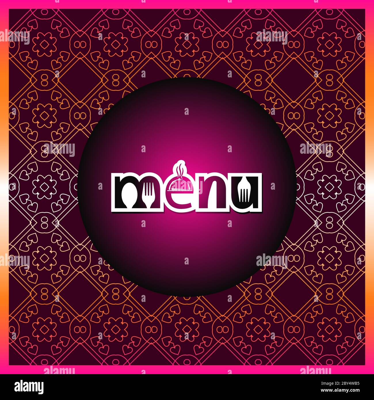 Menu Card Design Template Vector Illustration Stock Vector Image & Art ...