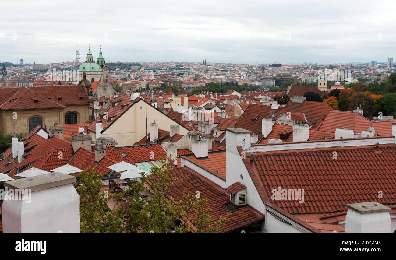 Prague old top view architecture hi-res stock photography and images ...