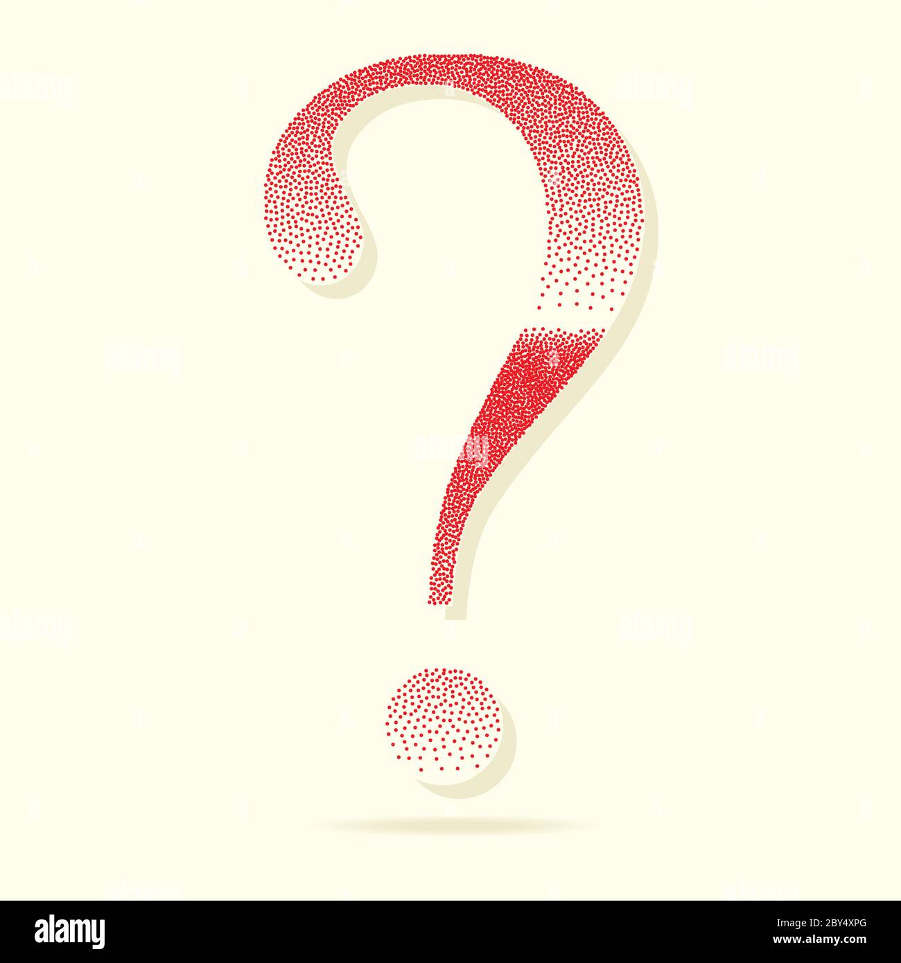 Question Mark Symbol Stipple Effect Vector Illustration Stock Vector ...