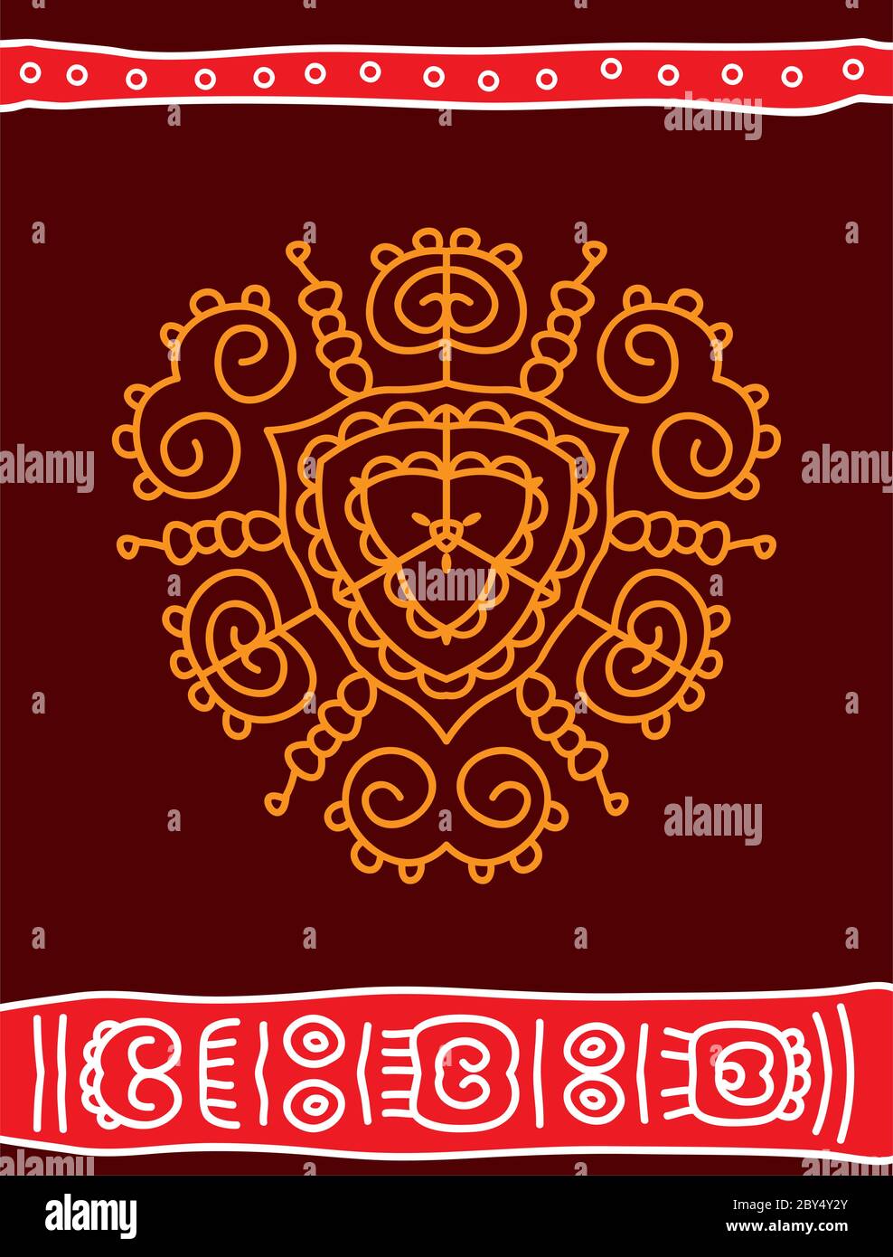 Folk, Tribal Design, Motif, Wall Painting Vector Art Stock Vector Image ...