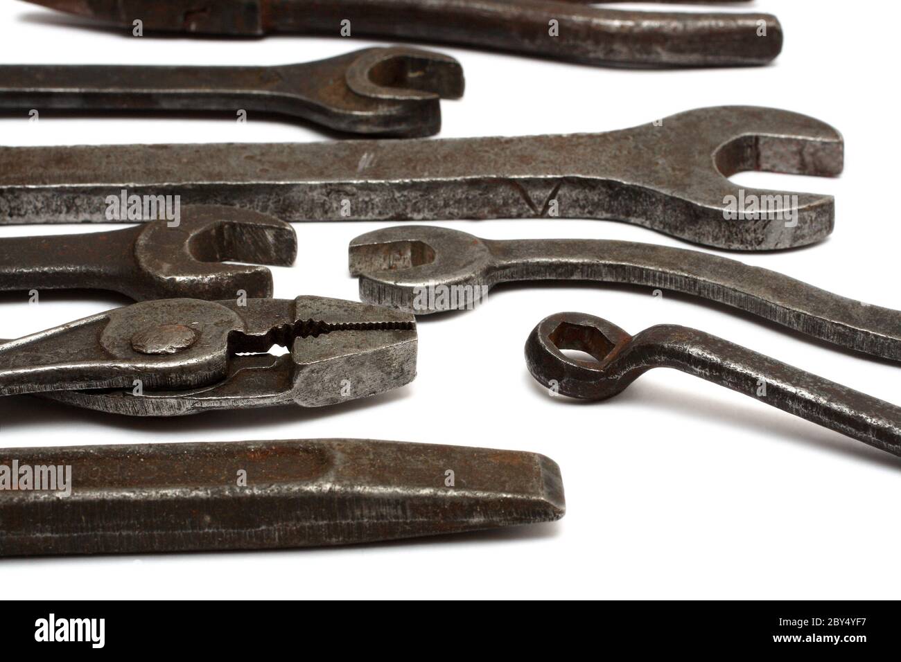 old dirty tools Stock Photo - Alamy