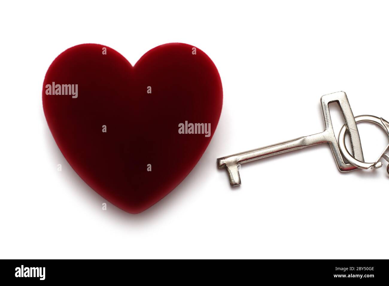 Metal heart with key Cut Out Stock Images & Pictures - Alamy