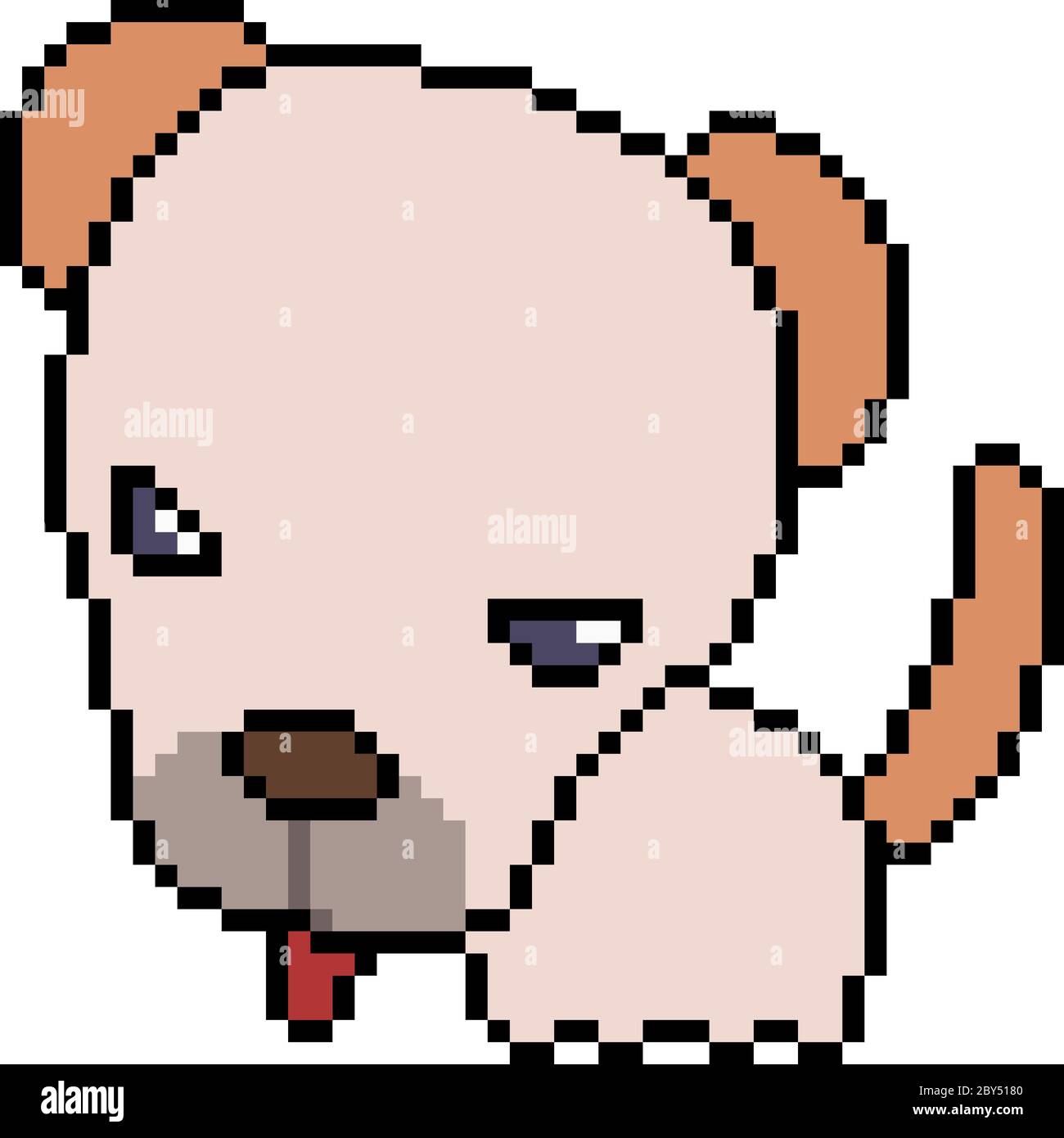 Cute dog pixel art hi-res stock photography and images - Alamy