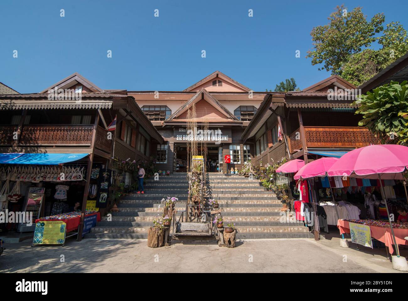 The Opium Museum or House of Opium in the town of Sop Ruak in the ...