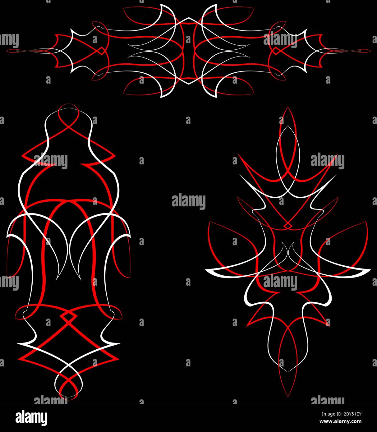 Pinstripe Design Vinyl Ready Vector Illustration Stock Vector Image ...