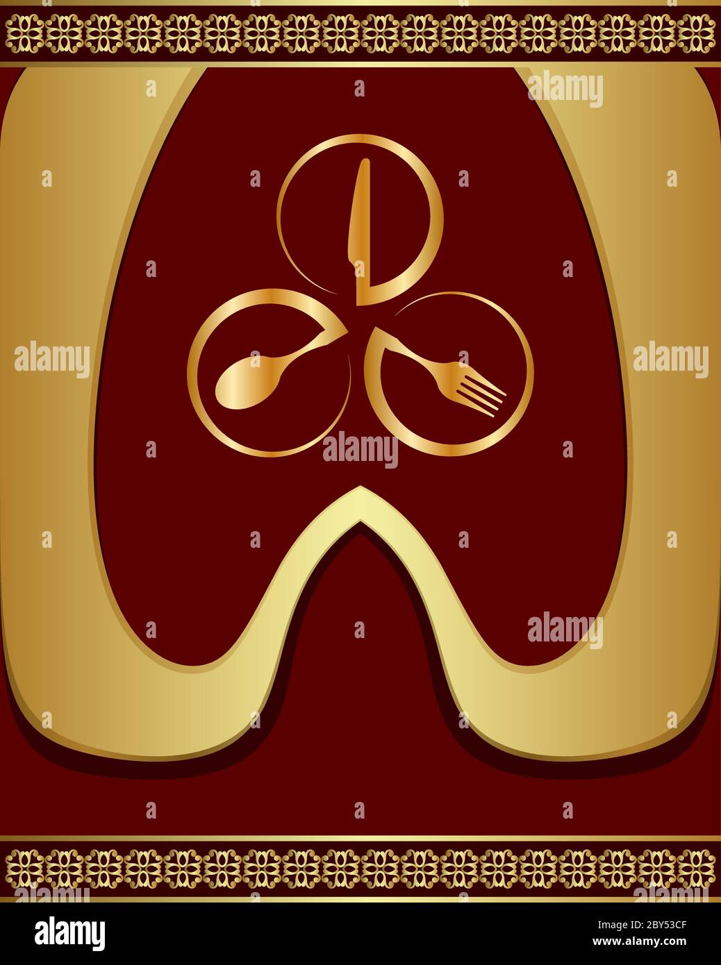 Menu Card Design Template Vector Illustration Stock Vector Image & Art ...