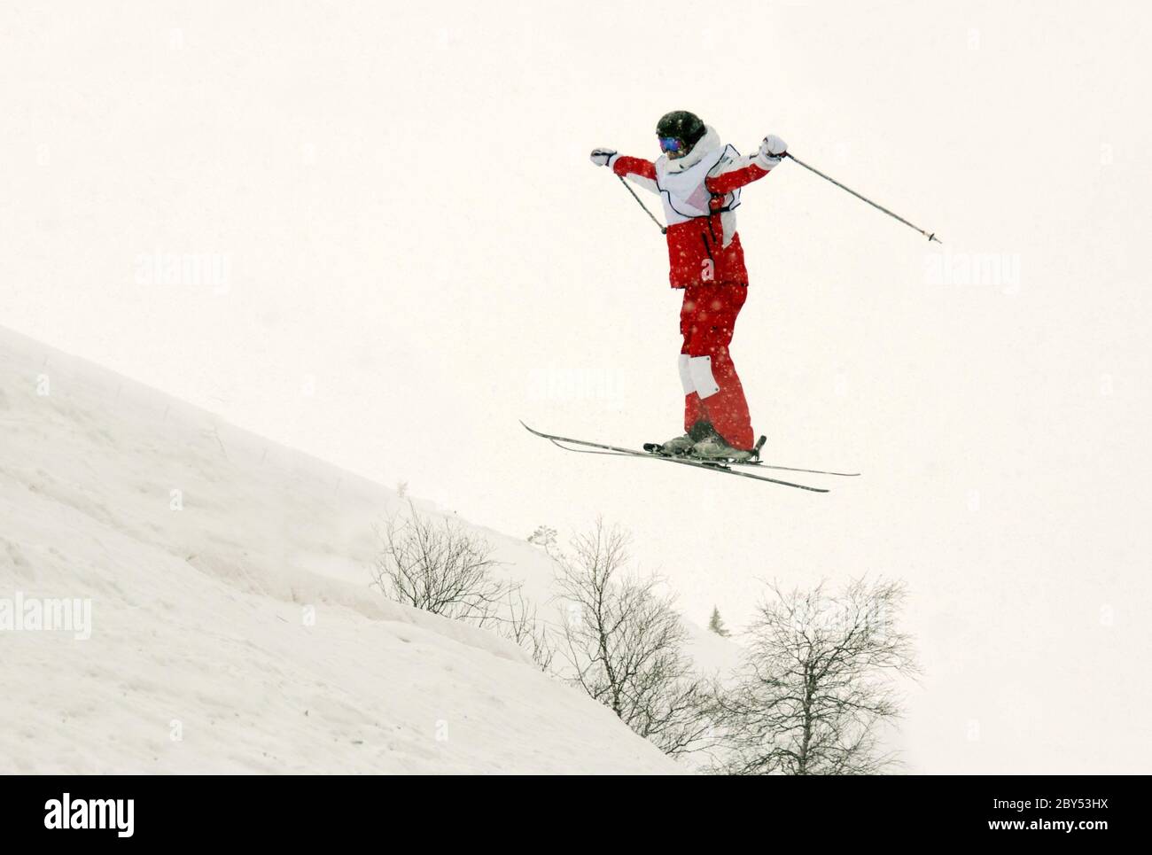 skier flip in the air Stock Photo - Alamy