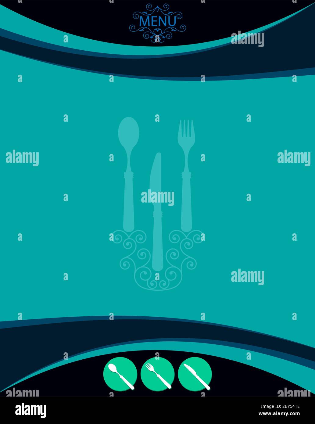 Menu Card Design Template Vector Illustration Stock Vector Image & Art ...