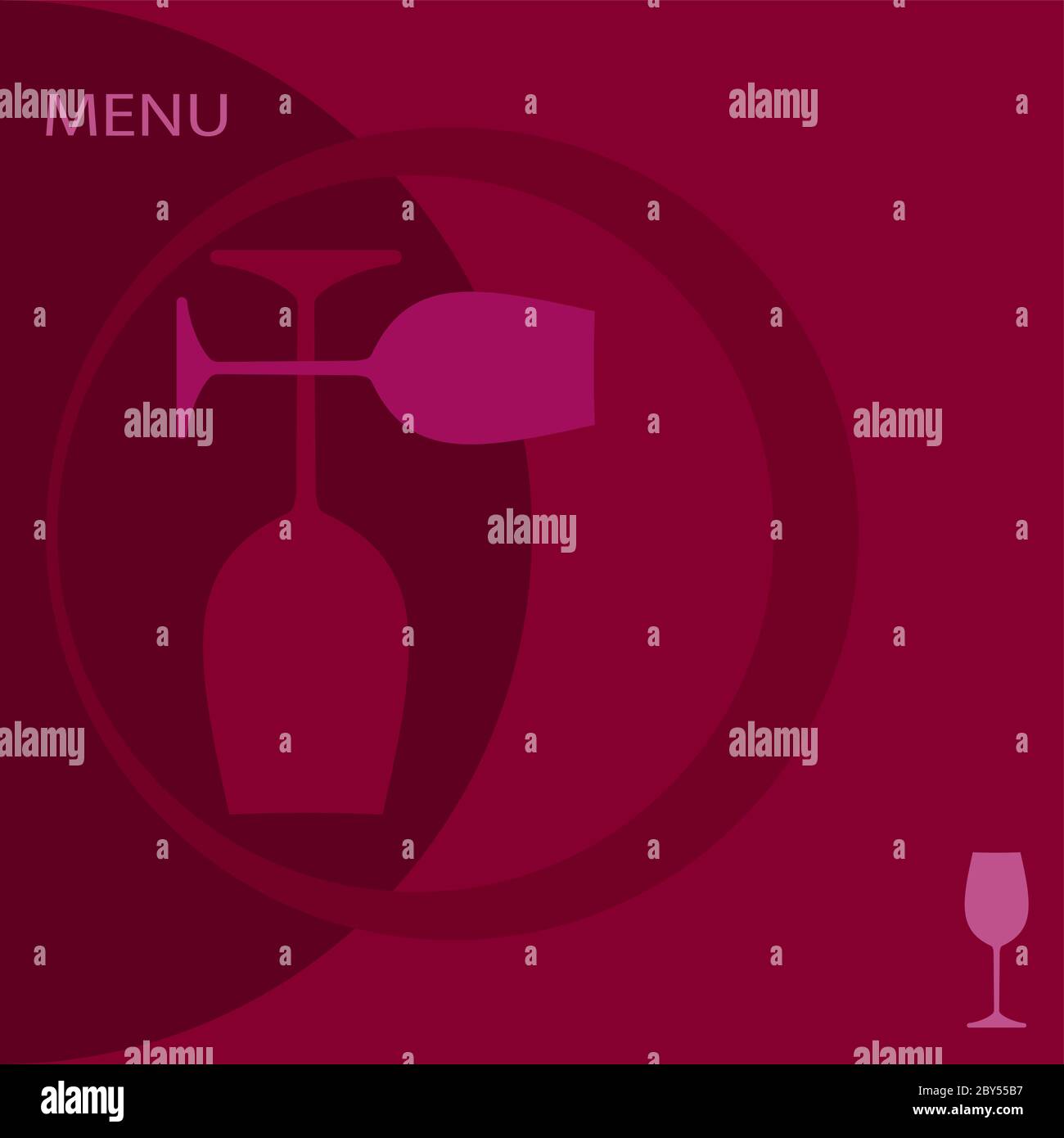 Wine Menu Card Design Template Vector Illustration Stock Vector Image ...