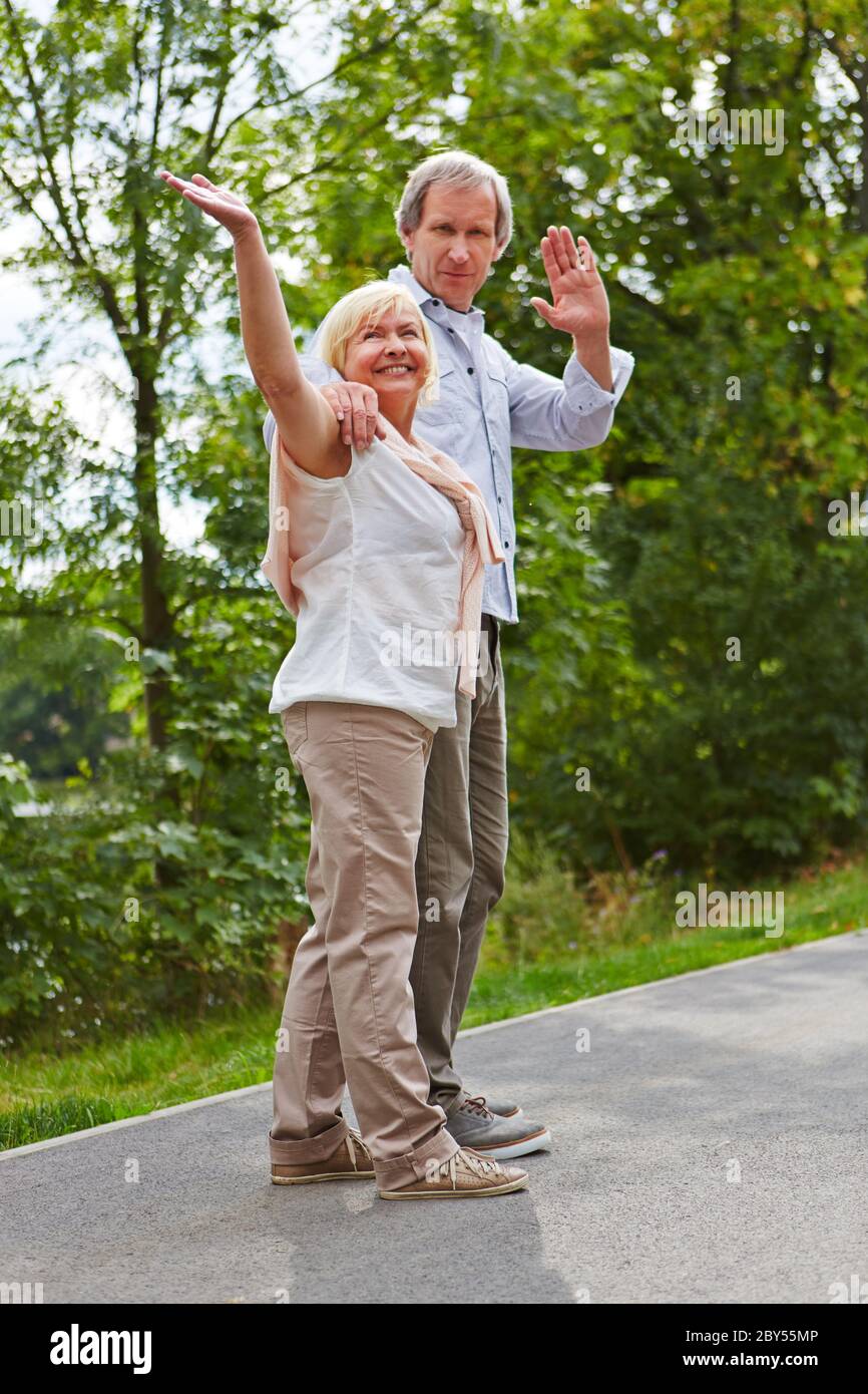 People Waving Goodbye To Each Other