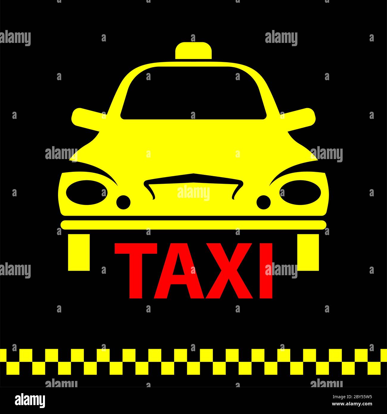 Taxi Icon Symbol Vector Illustration Stock Vector Image & Art - Alamy