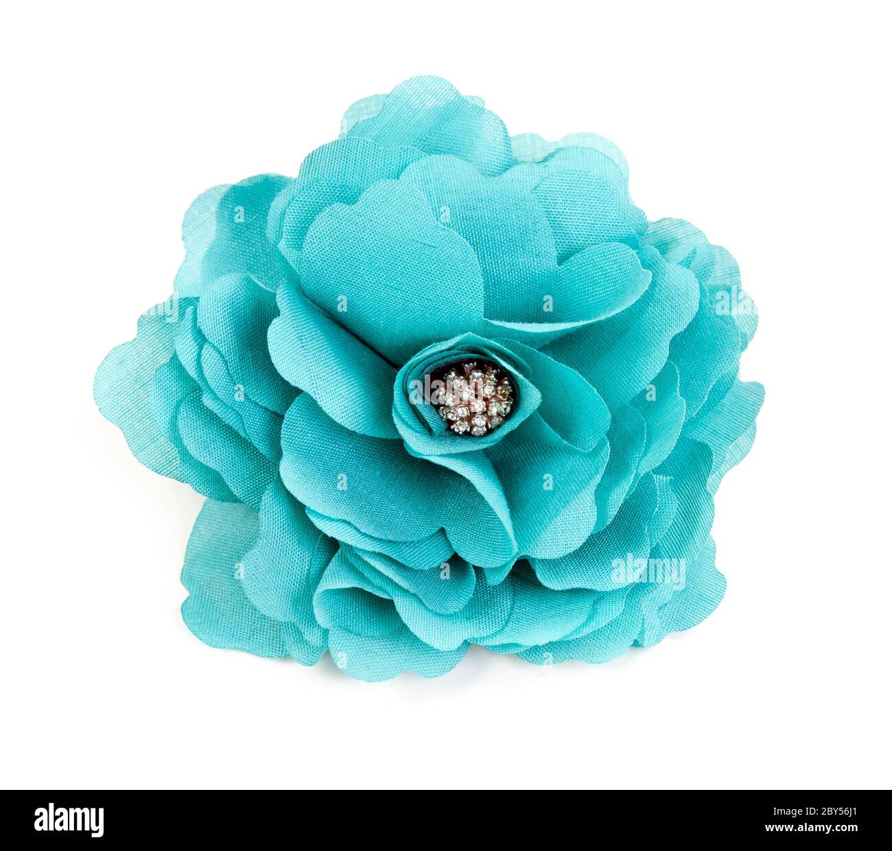 turquoise fabric flower Stock Photo - Alamy