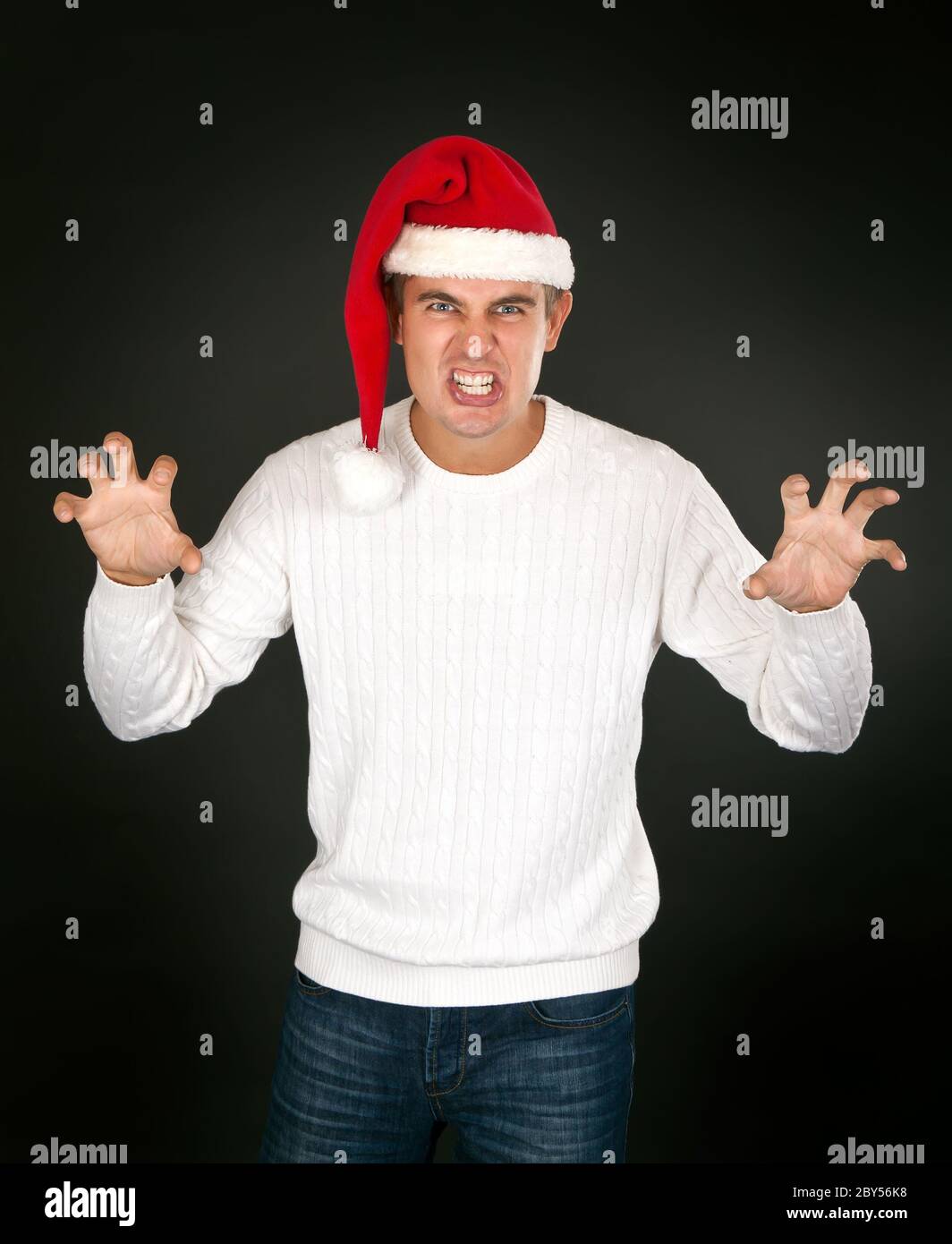 Portrait scary looking santa claus hi-res stock photography and images ...
