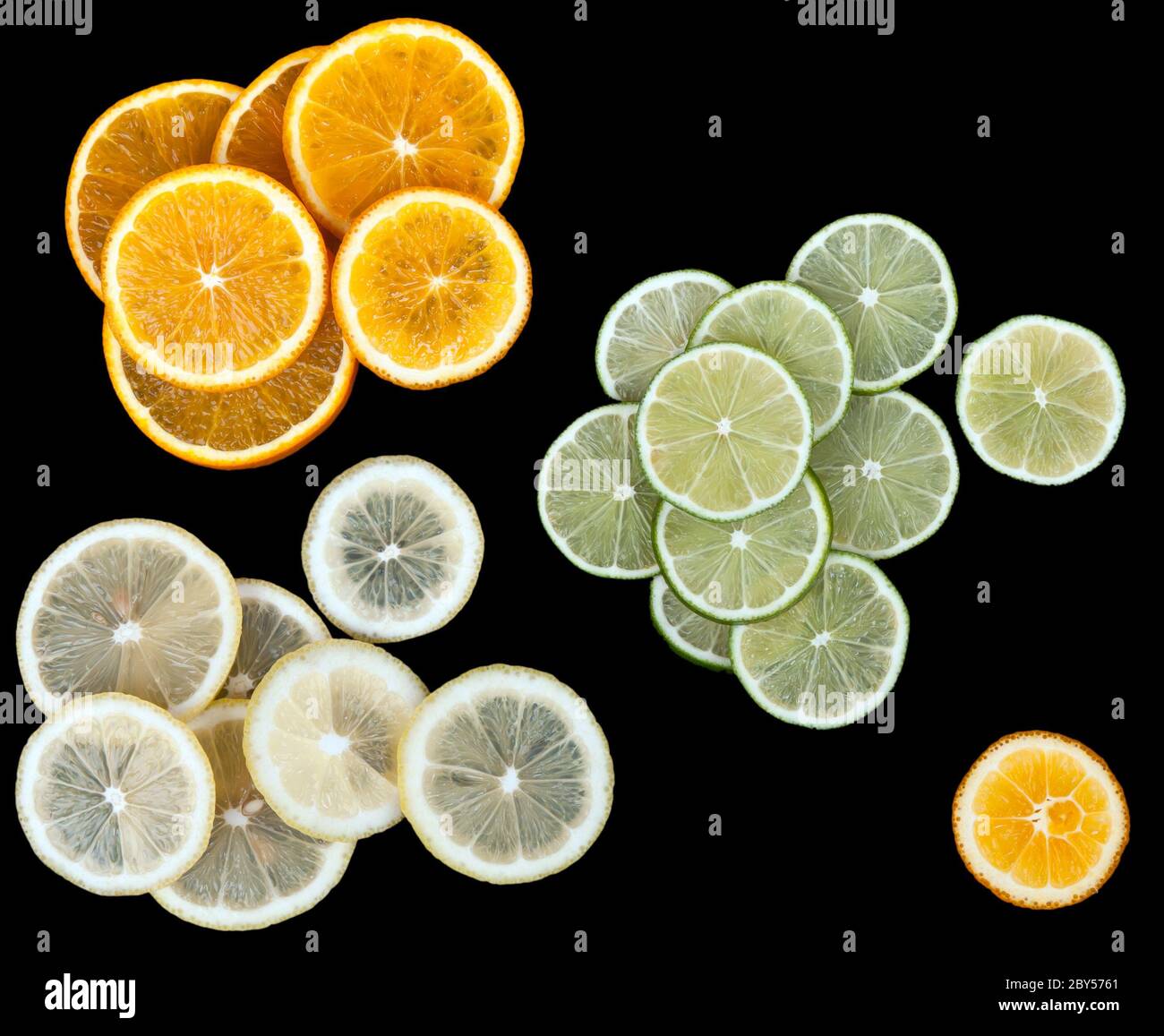 lemon lime orange slices Stock Photo - Alamy