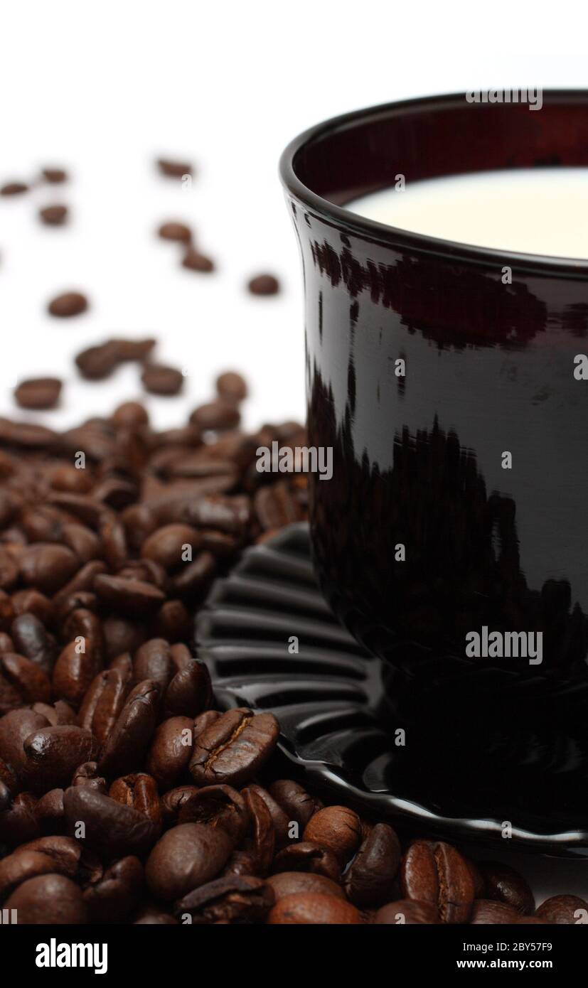 coffee with milk Stock Photo - Alamy