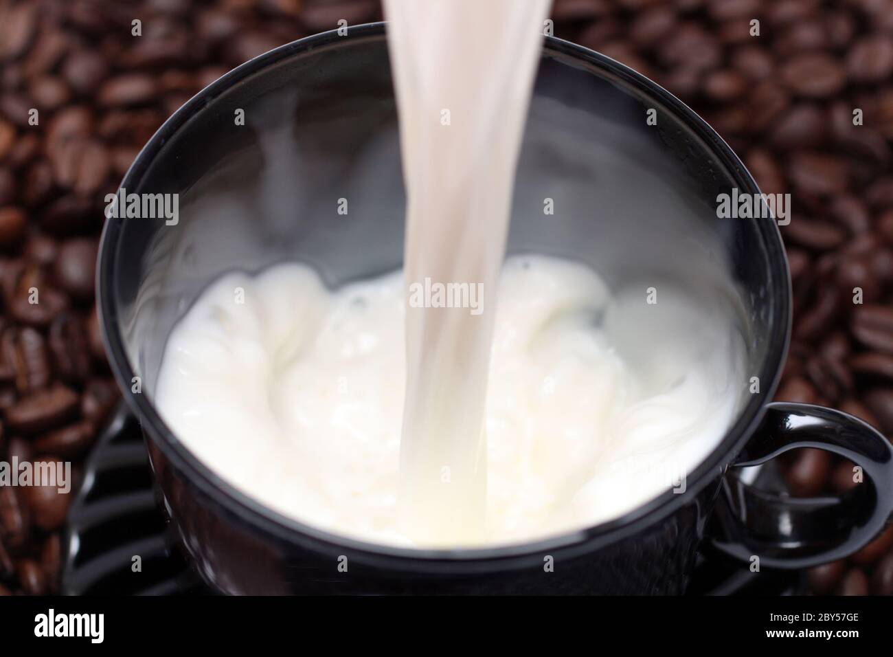 coffee with milk Stock Photo - Alamy