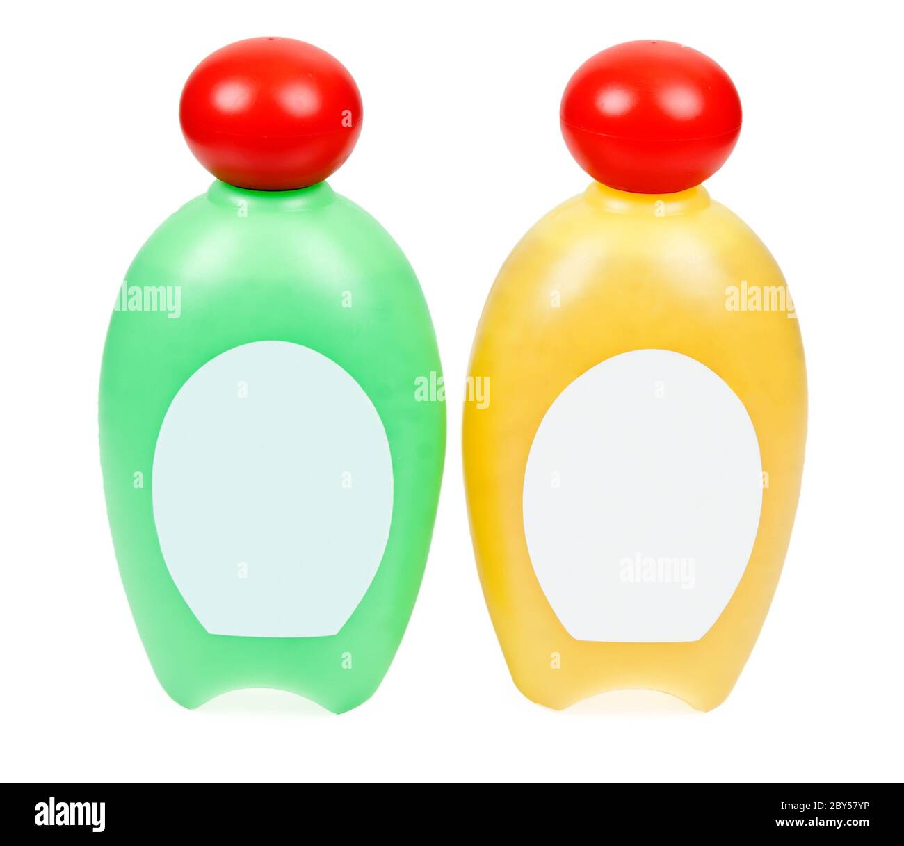Two shampoo bottles Cut Out Stock Images & Pictures - Alamy