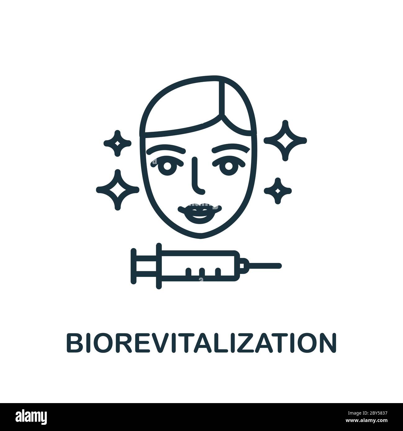 Biorevitalization icon. Simple element from cosmetology collection ...