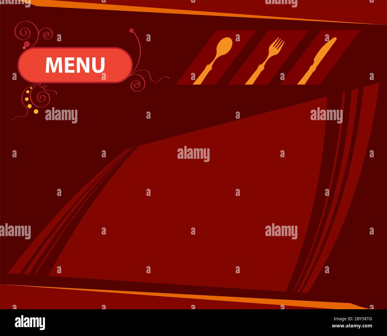 Menu Card Design Template Vector Illustration Stock Vector Image & Art ...