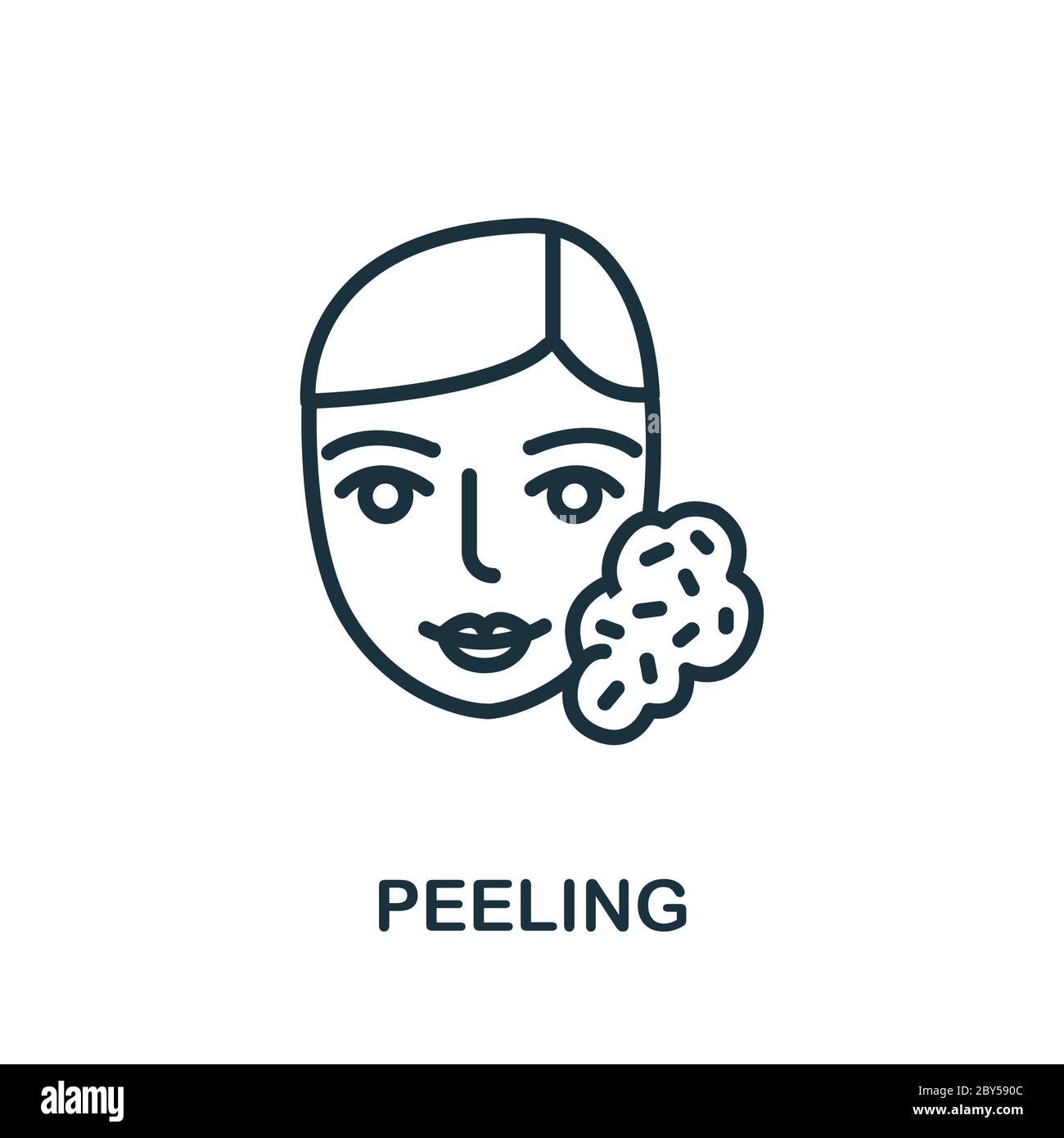 Peeling icon. Simple element from cosmetology collection. Creative ...