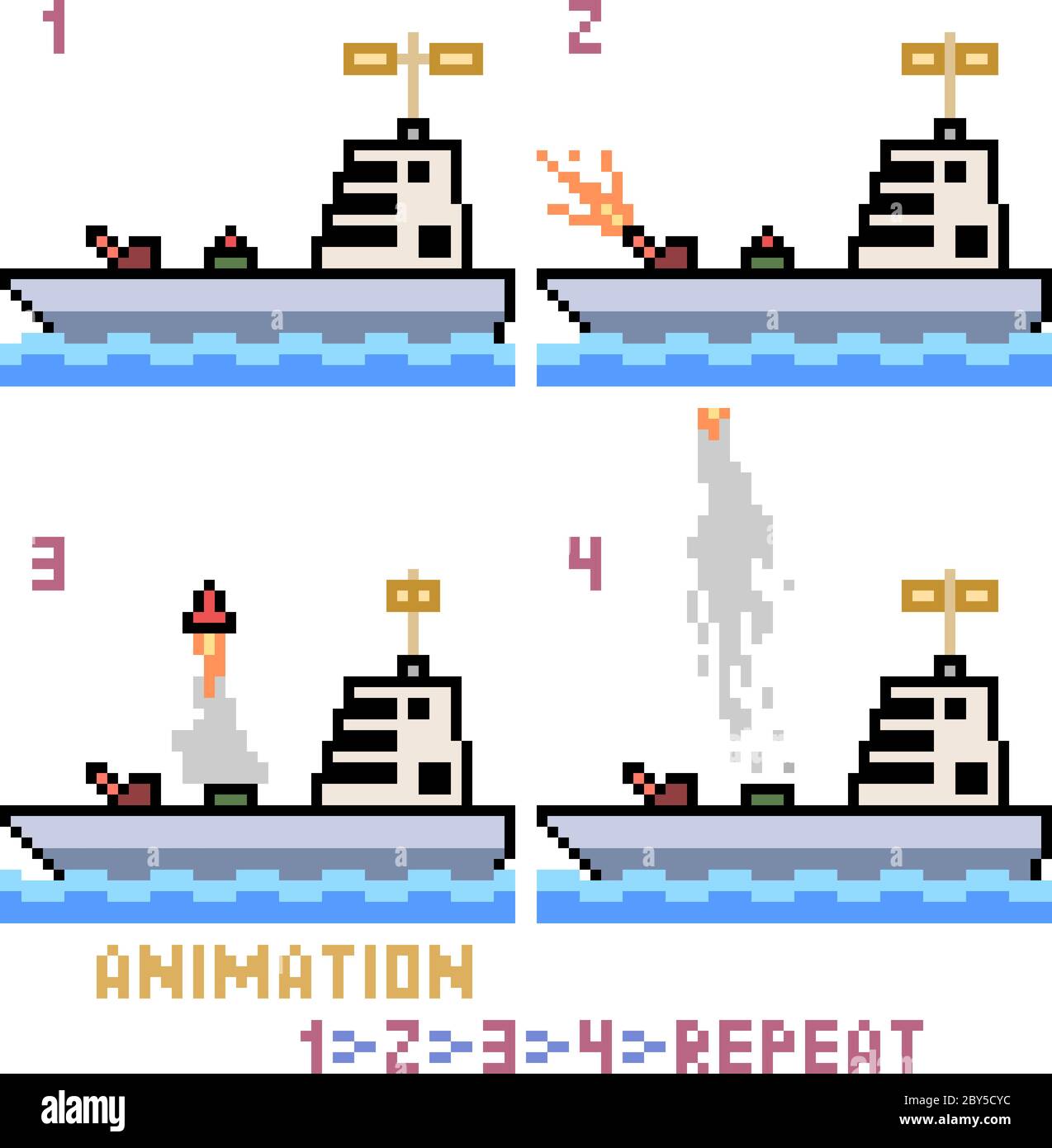 Ship animation hi-res stock photography and images - Alamy