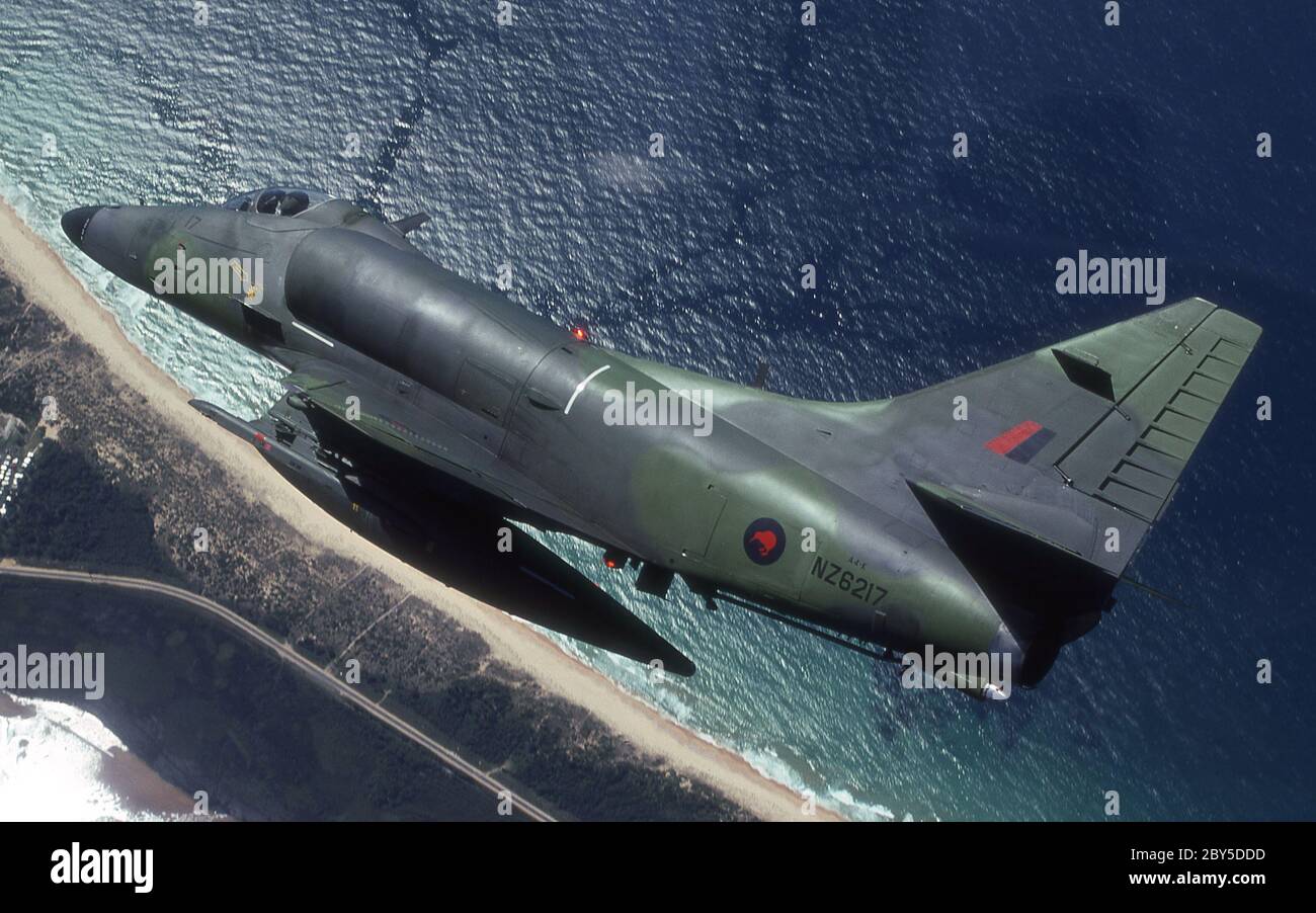 DOUGLAS A-4K SKYHAWK OF THE ROYAL NEW ZEALAND AIR FORCE Stock Photo - Alamy