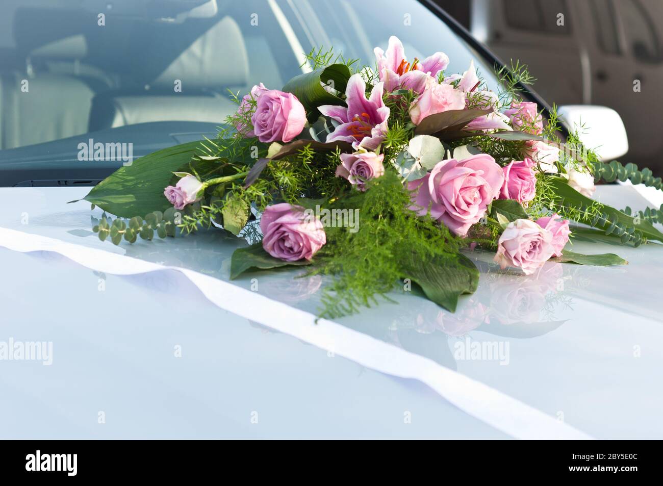 Car with flowers on hi-res stock photography and images - Alamy