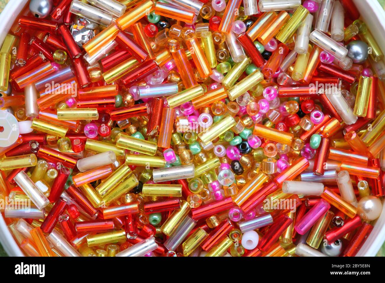 Gold plastic beads hi-res stock photography and images - Alamy