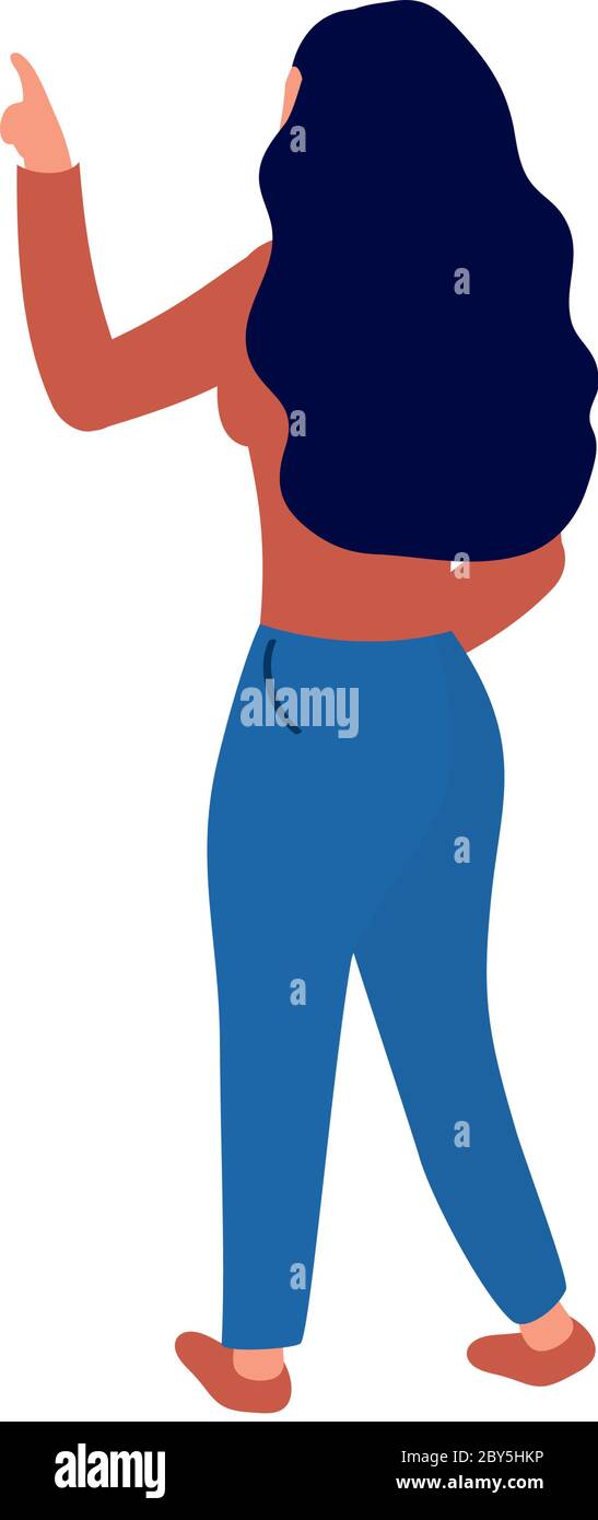 young woman female avatar character icon vector illustration design ...
