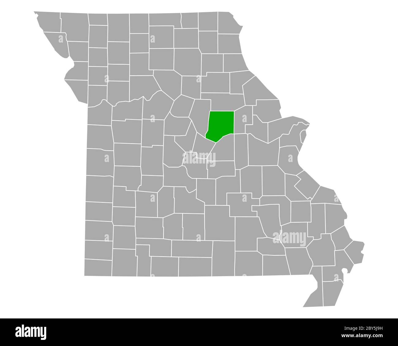 Map of Callaway in Missouri Stock Photo - Alamy