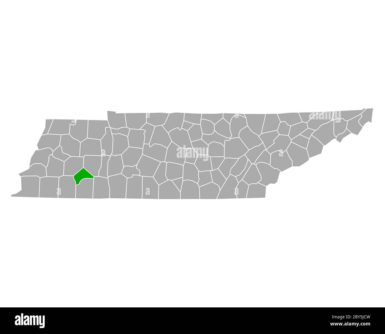 Map of Chester in Tennessee Stock Photo - Alamy