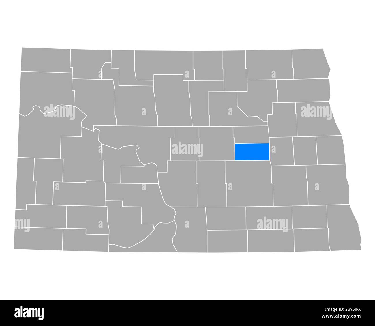 Map of Foster in North Dakota Stock Photo - Alamy