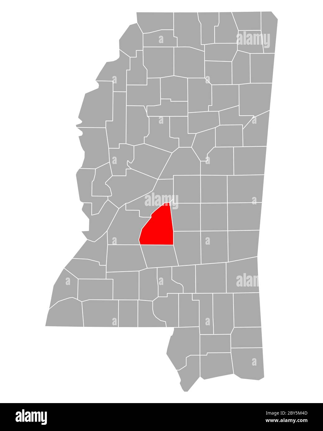 Map of Rankin in Mississippi Stock Photo - Alamy