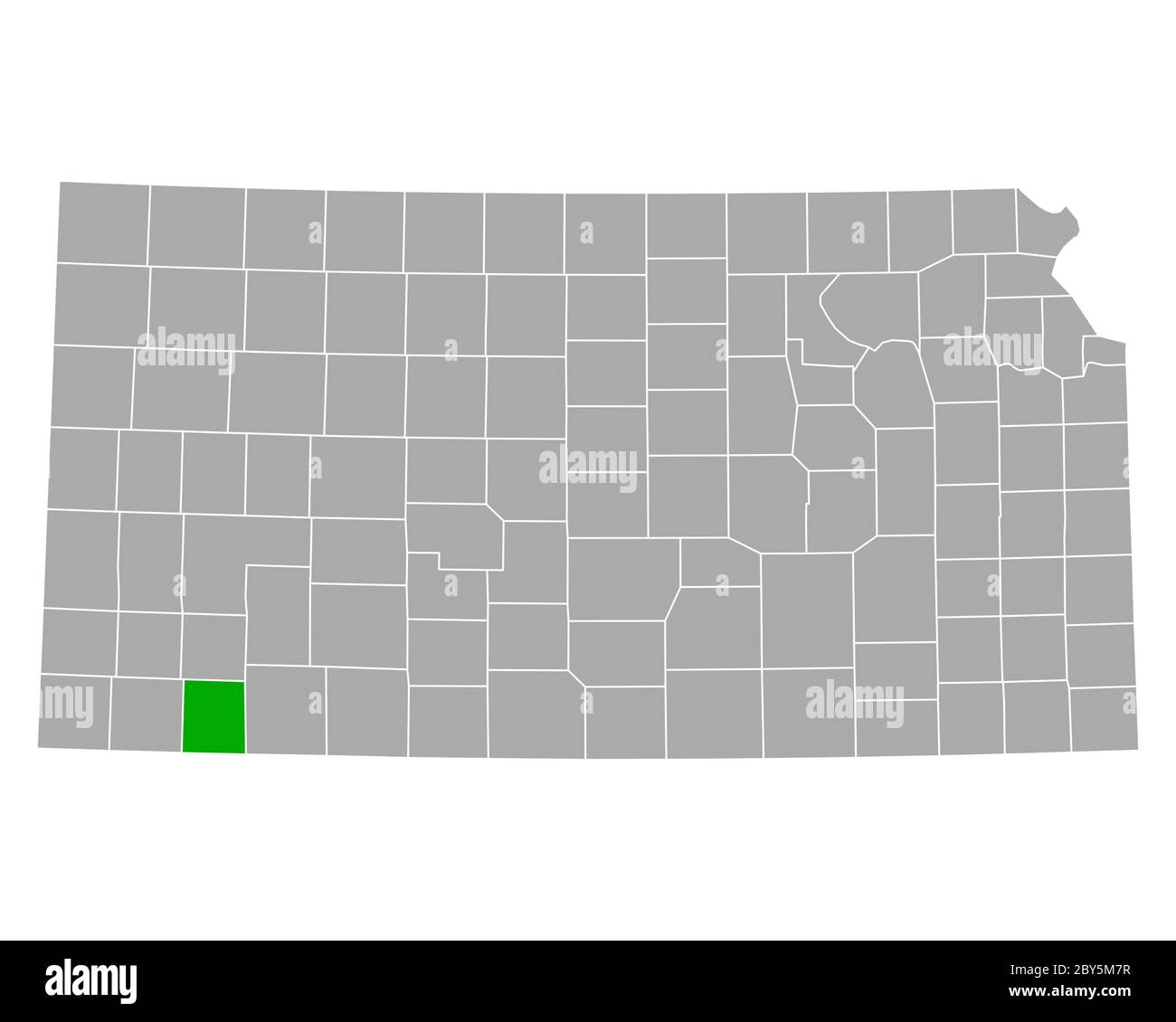 Map of Seward in Kansas Stock Photo - Alamy