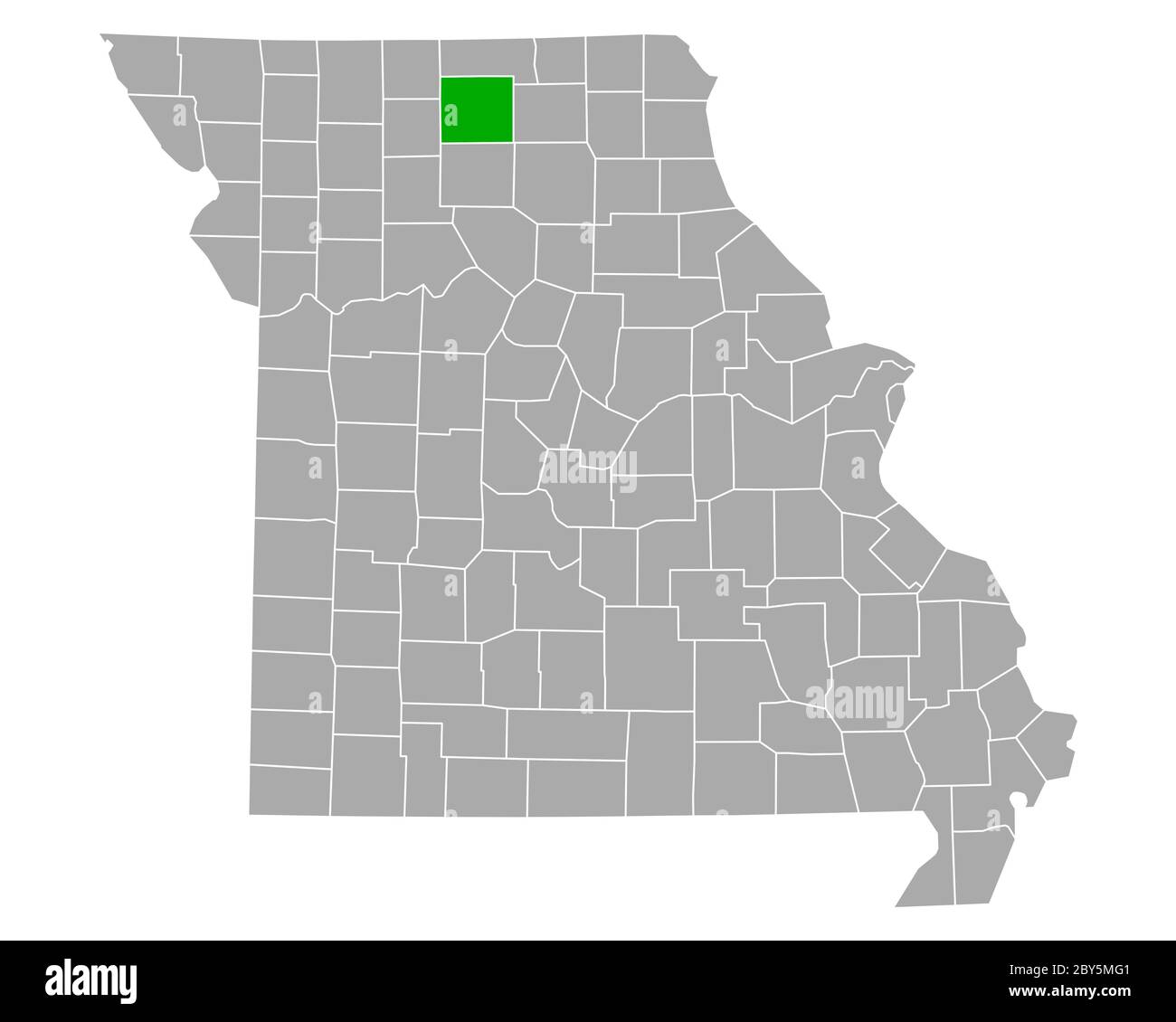 Map of Sullivan in Missouri Stock Photo - Alamy