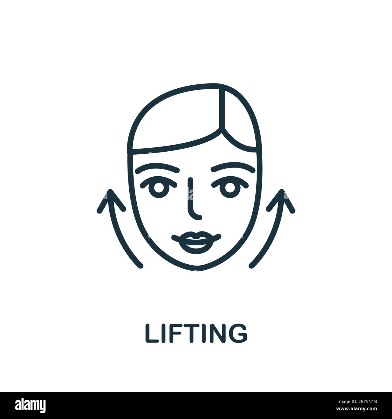 Lifting icon. Simple element from cosmetology collection. Creative ...