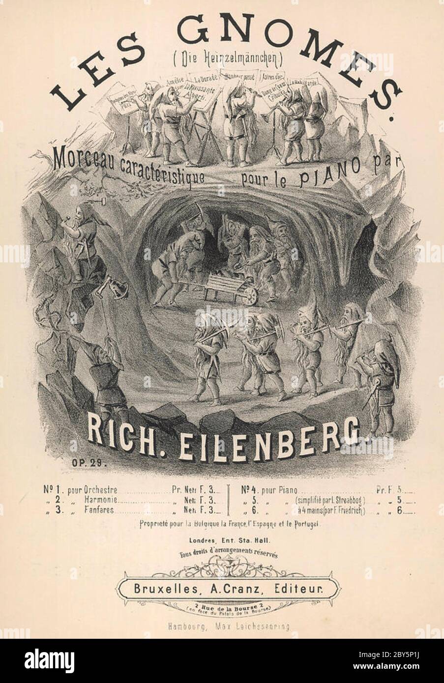 RICHARD EILENBERG (1848-1927) German composer. French sheet music for ...