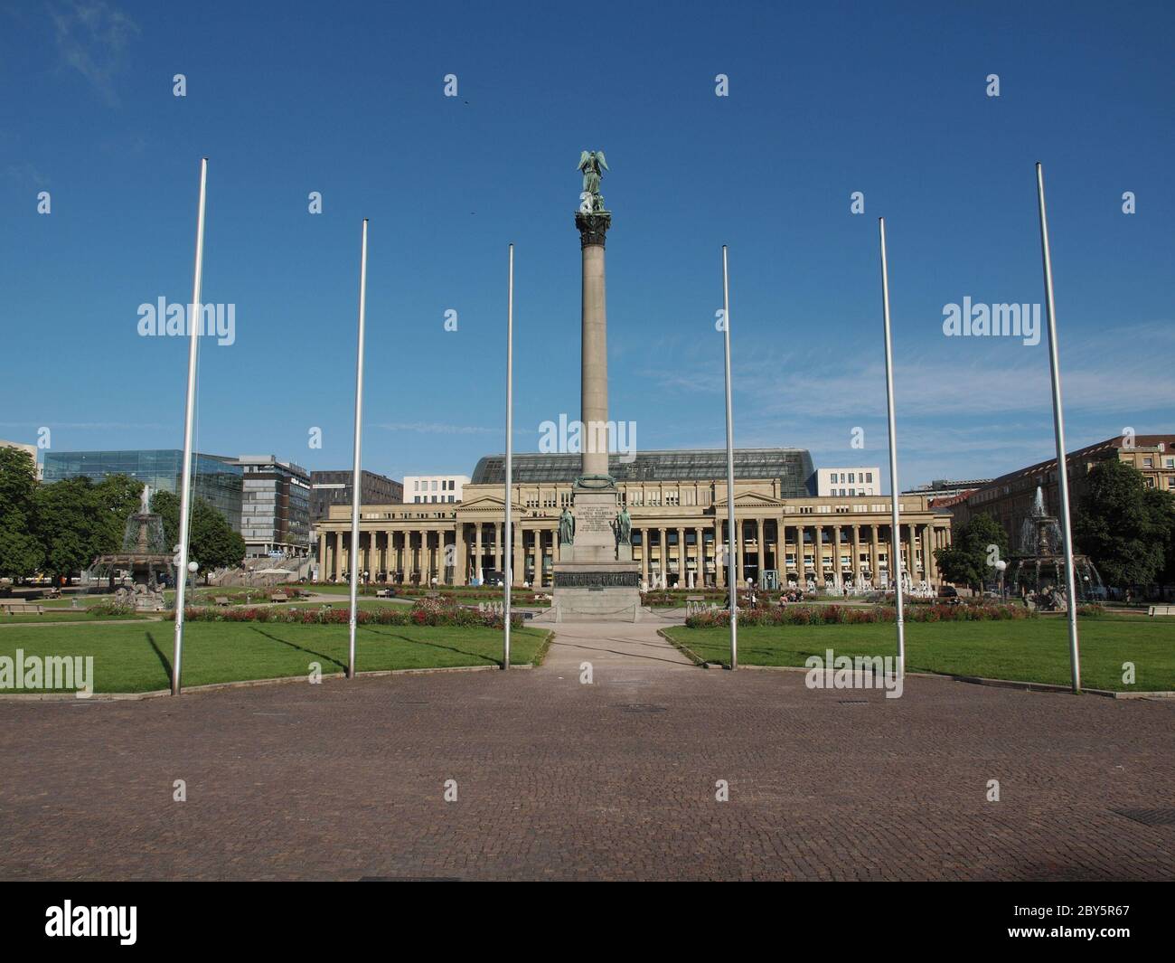 Schlossplatz (Castle square) Stuttgart Stock Photo - Alamy