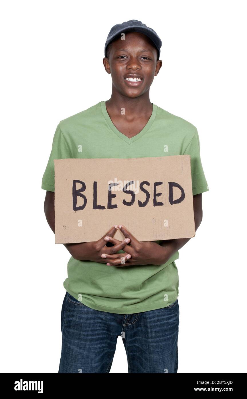 Man holding sign hi-res stock photography and images - Alamy