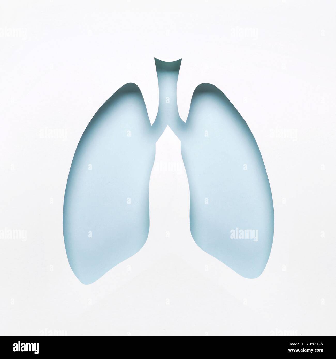 World Tuberculosis Day or World Lung Day concept. Minimal Paper Art ...