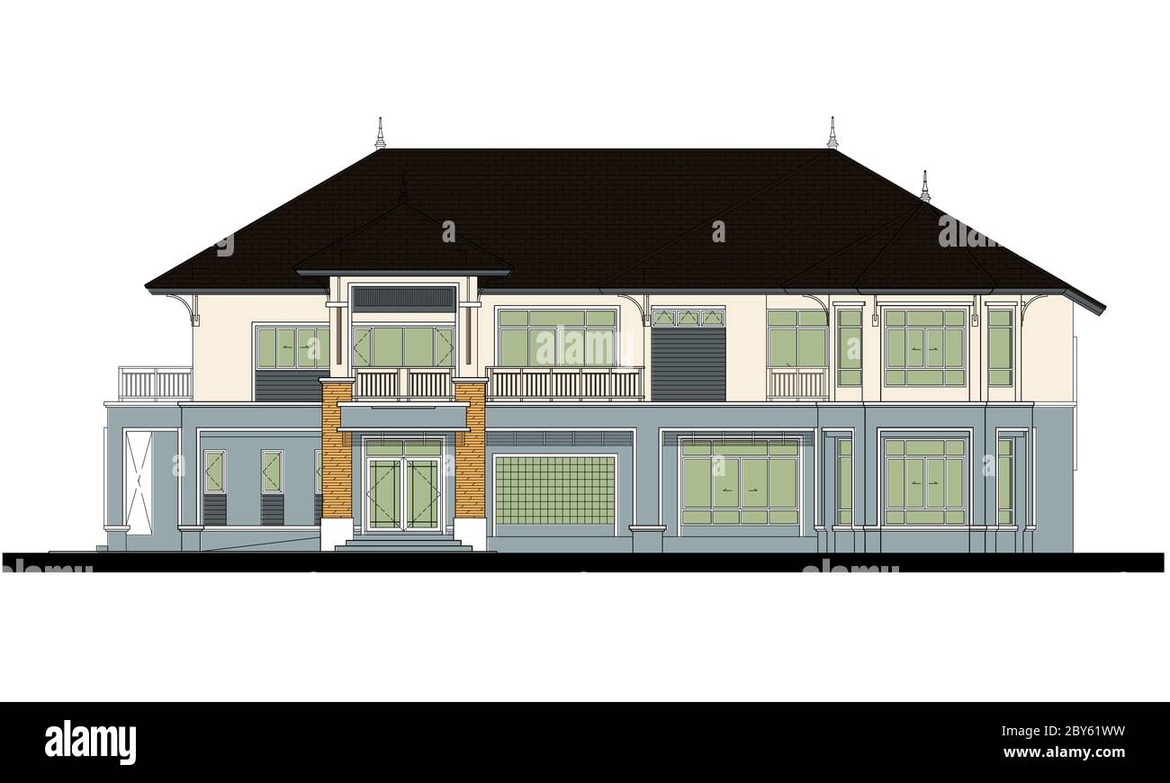 House corner decoration Cut Out Stock Images & Pictures - Alamy