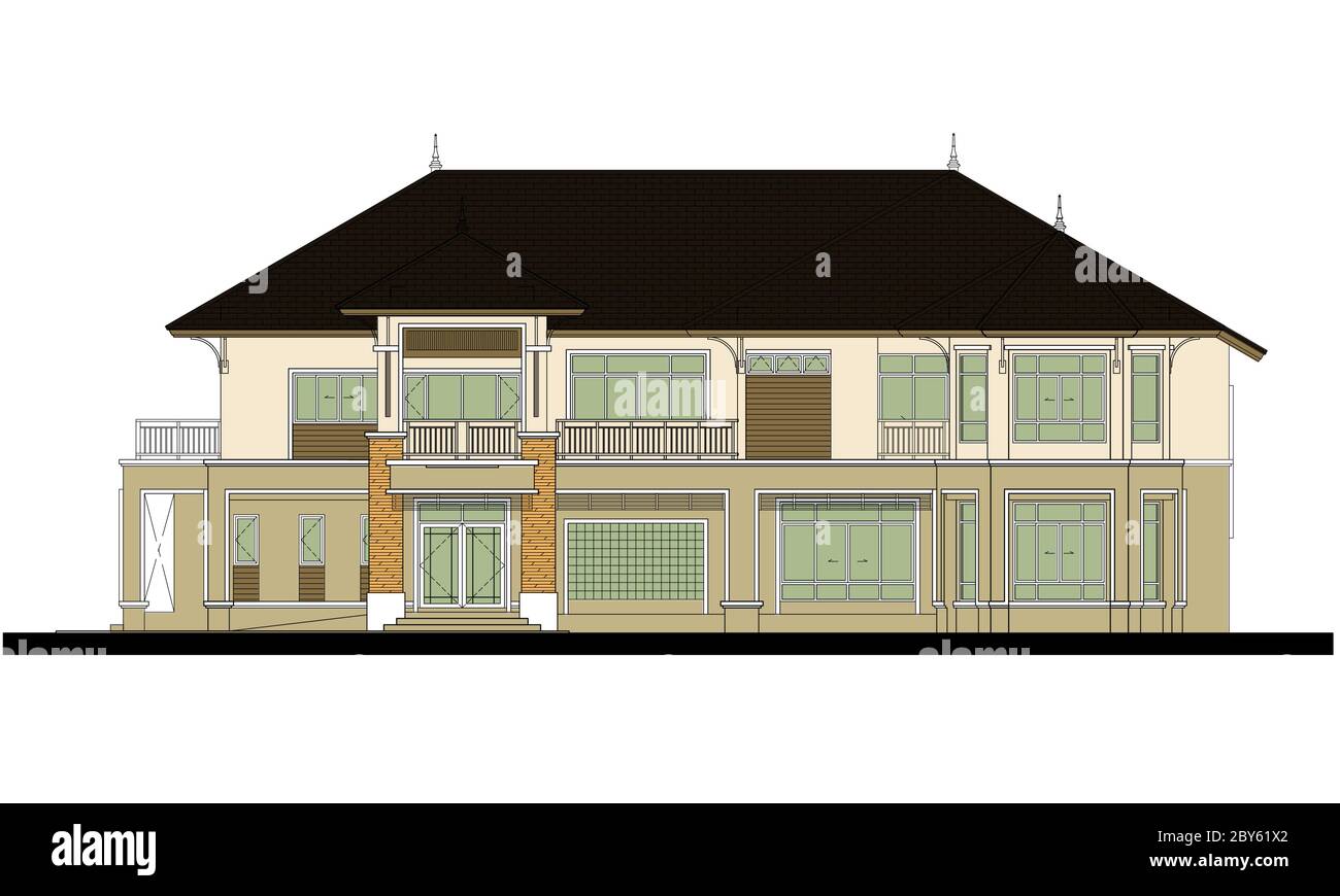 House corner decoration Cut Out Stock Images & Pictures - Alamy