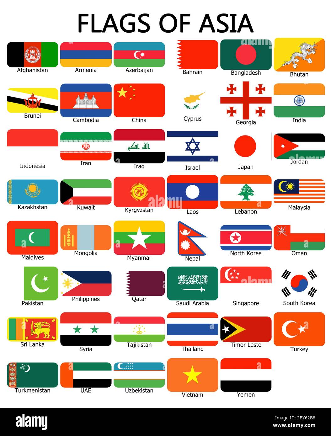 Complete set of Flags Stock Photo - Alamy