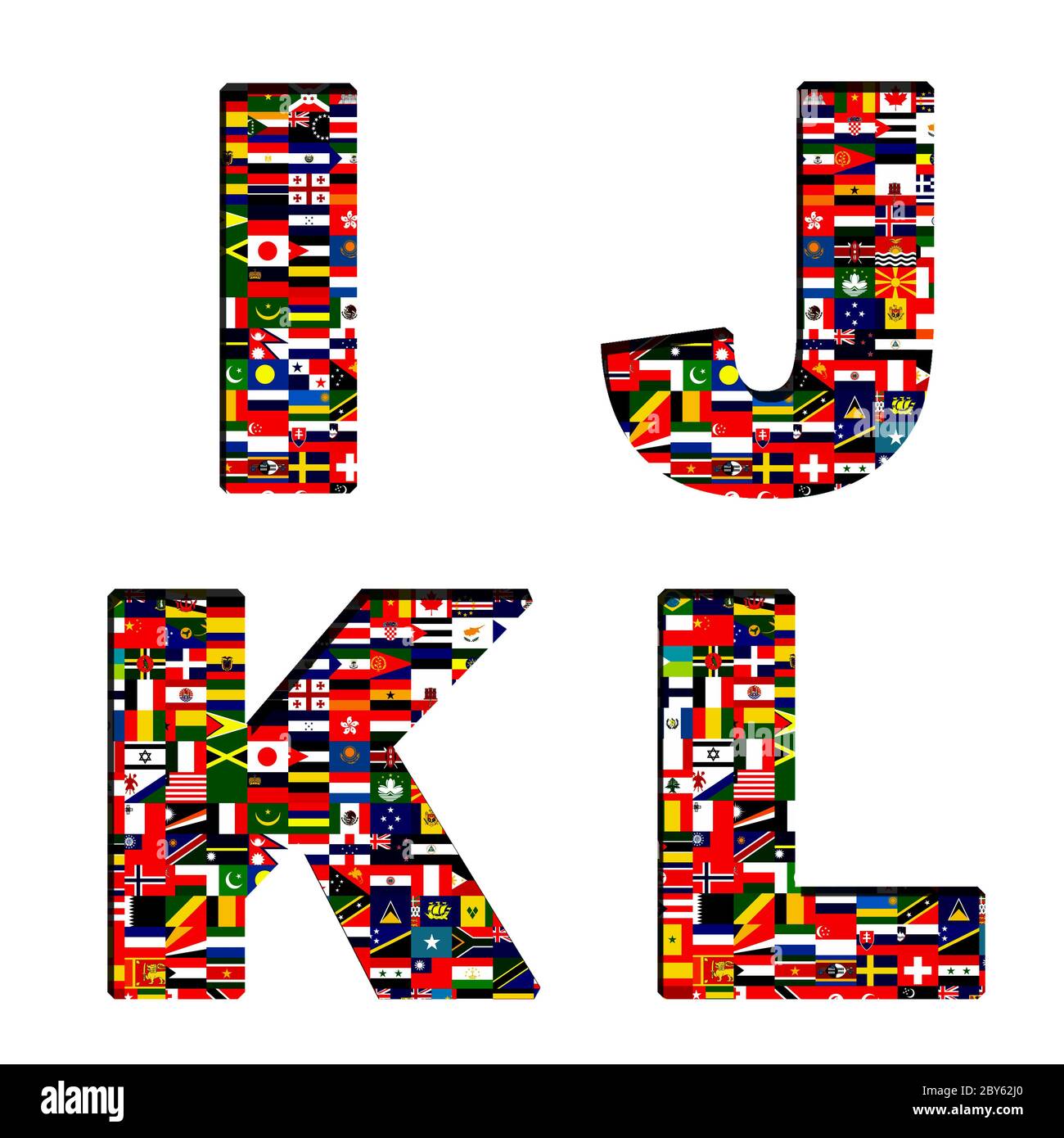 Maps and flags Cut Out Stock Images & Pictures - Alamy