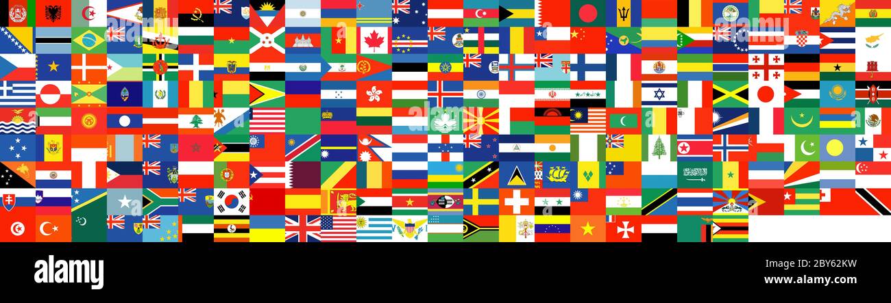 Complete set of Flags Stock Photo - Alamy