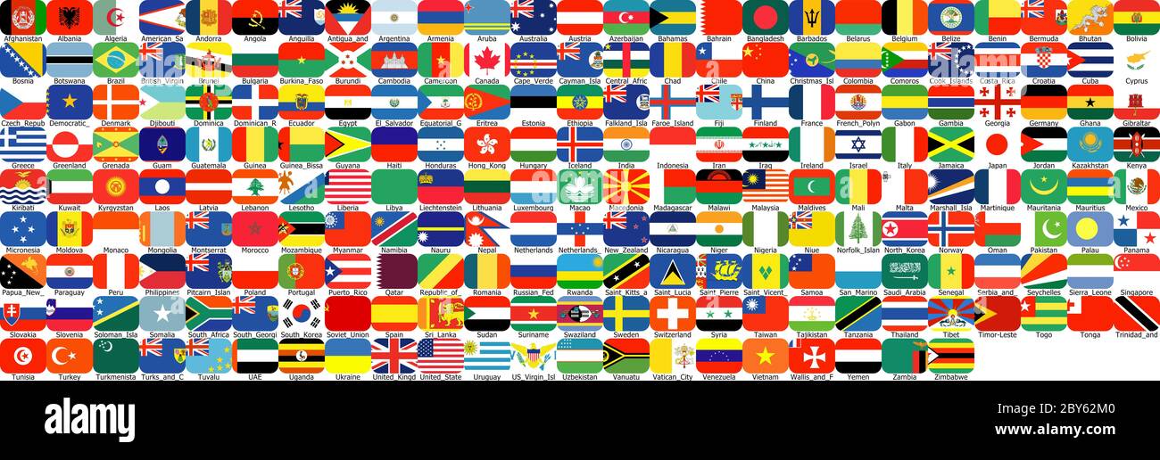 Complete set of Flags Stock Photo - Alamy