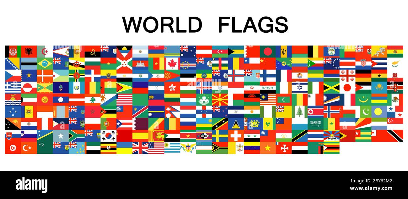 Complete set of Flags Stock Photo - Alamy