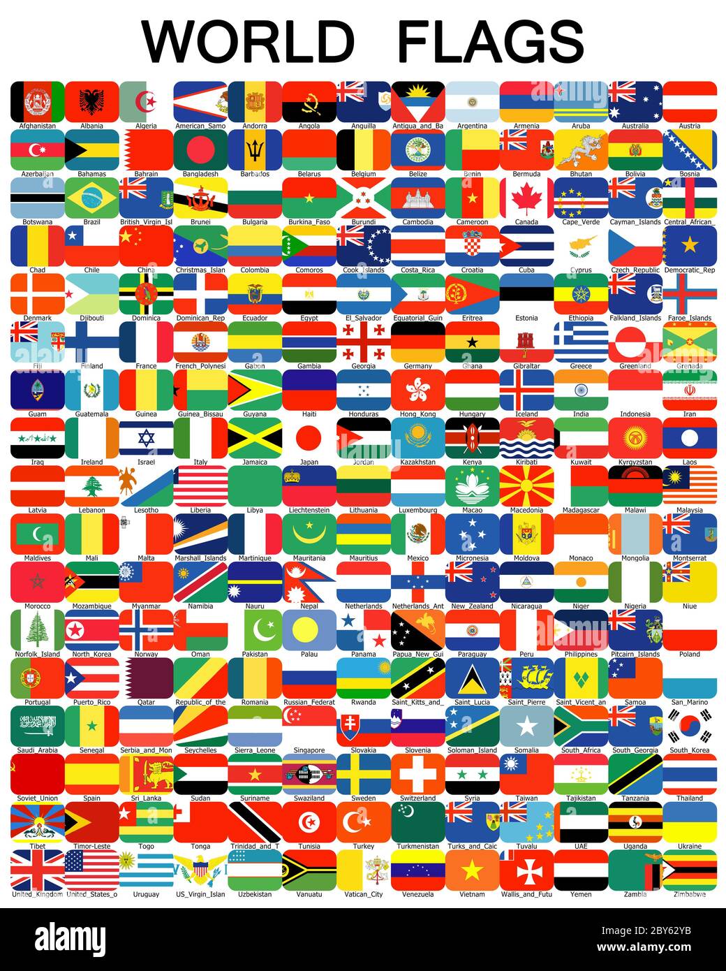 Complete set of Flags Stock Photo - Alamy